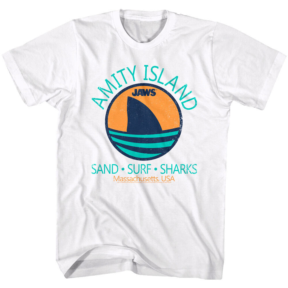 Jaws Amity Island Massachusetts USA Men's T Shirt - Walmart.com