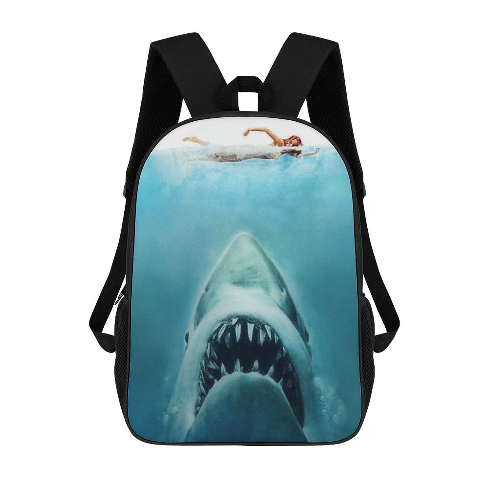 Jaws Backpack, 17 Inch Large Capacity Laptop Backpack, Unisex Adults Travel Daypack with ...
