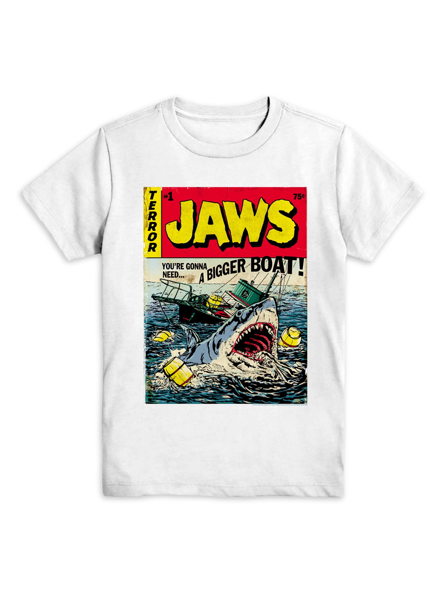 Jaws Boys Pulp Attack Short Sleeve T-Shirt, Sizes XS-2XL - Walmart.com