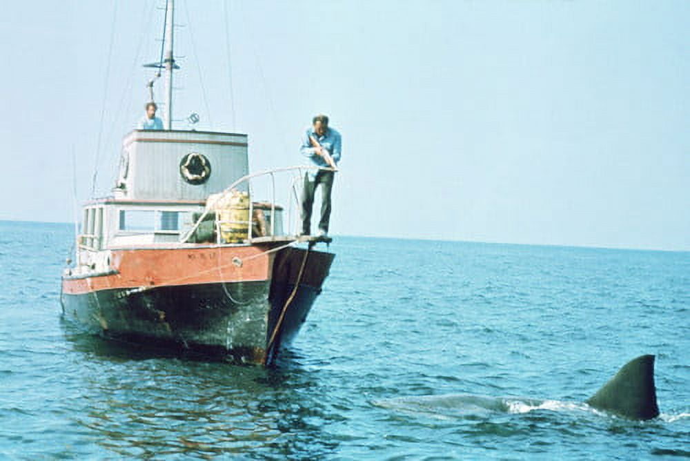 Jaws Color 24X36 Poster Robert Shaw Shark - Walmart.com