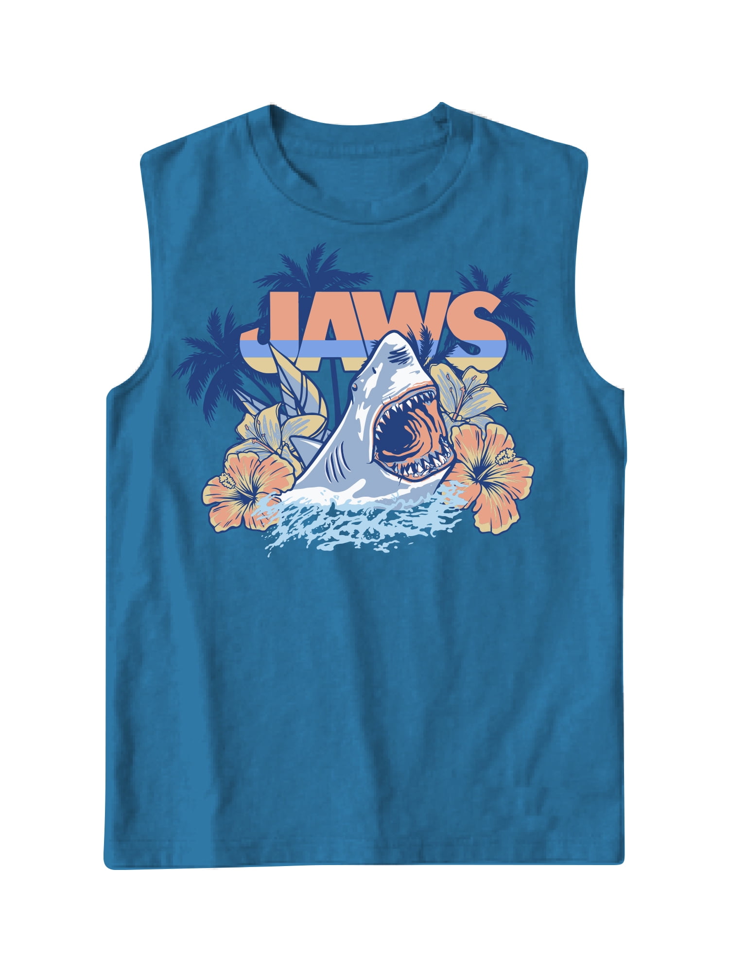 Jaws, Graphic Boys Crew Neck Tank Top, Sizes XS-2XL (Little Boys & Big ...