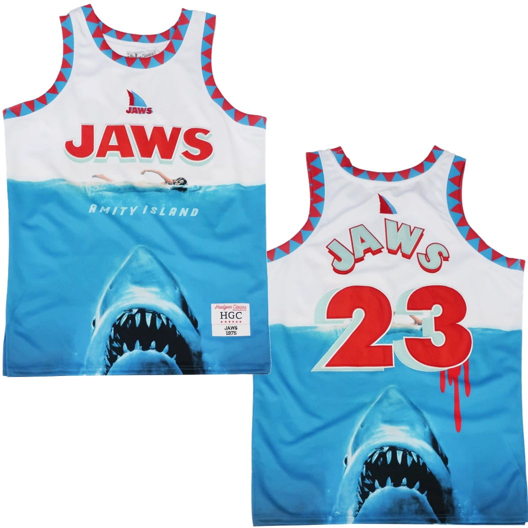 Jaws Men's Headgear Classics Premimum Embroidered Basketball Jersey ...