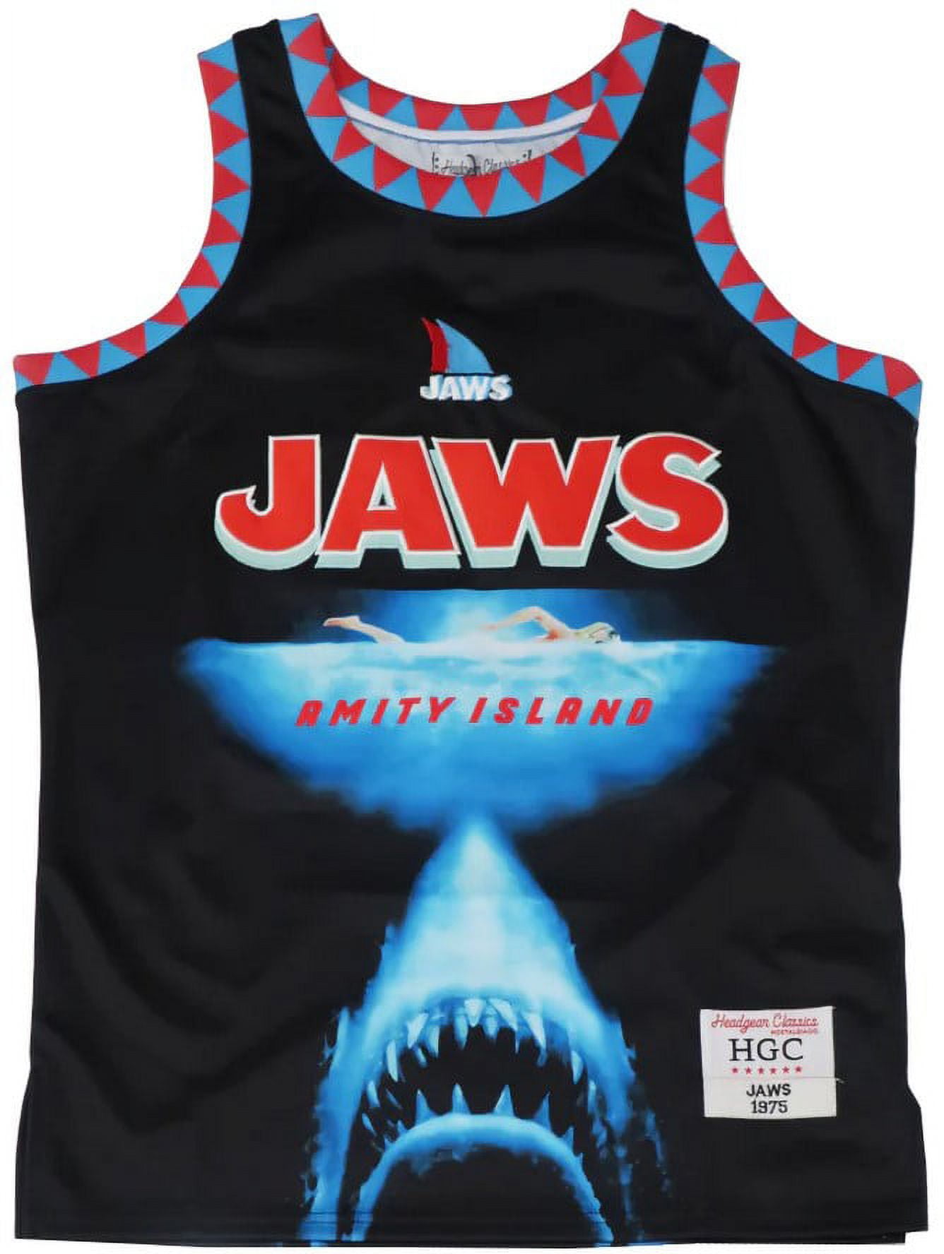 Jaws Men's Headgear Classics Premium Embroidered Basketball Jersey ...