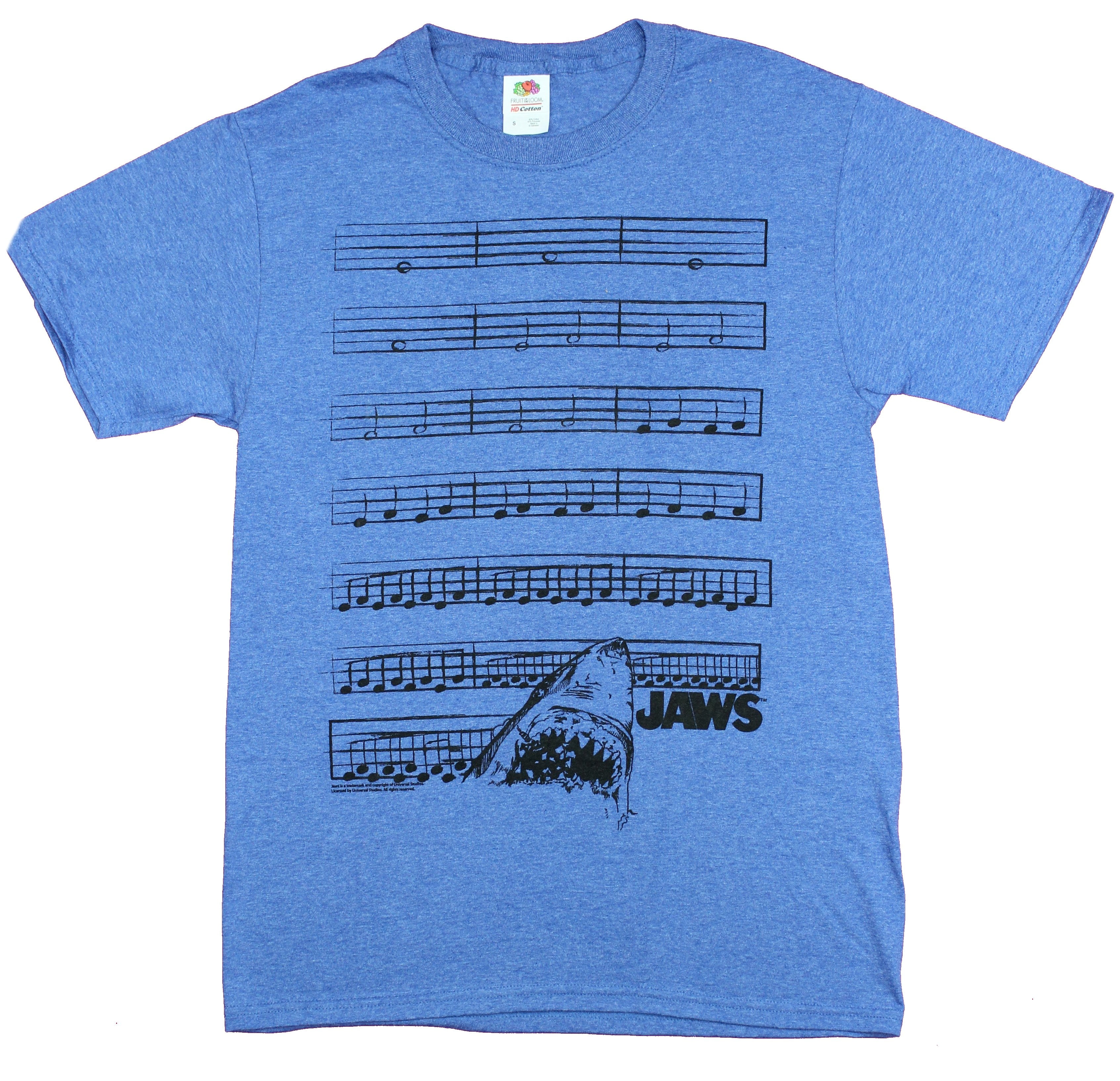 Jaws Mens T-Shirt - Dun Dun Dun Dun Music Image (Large) - Walmart.com