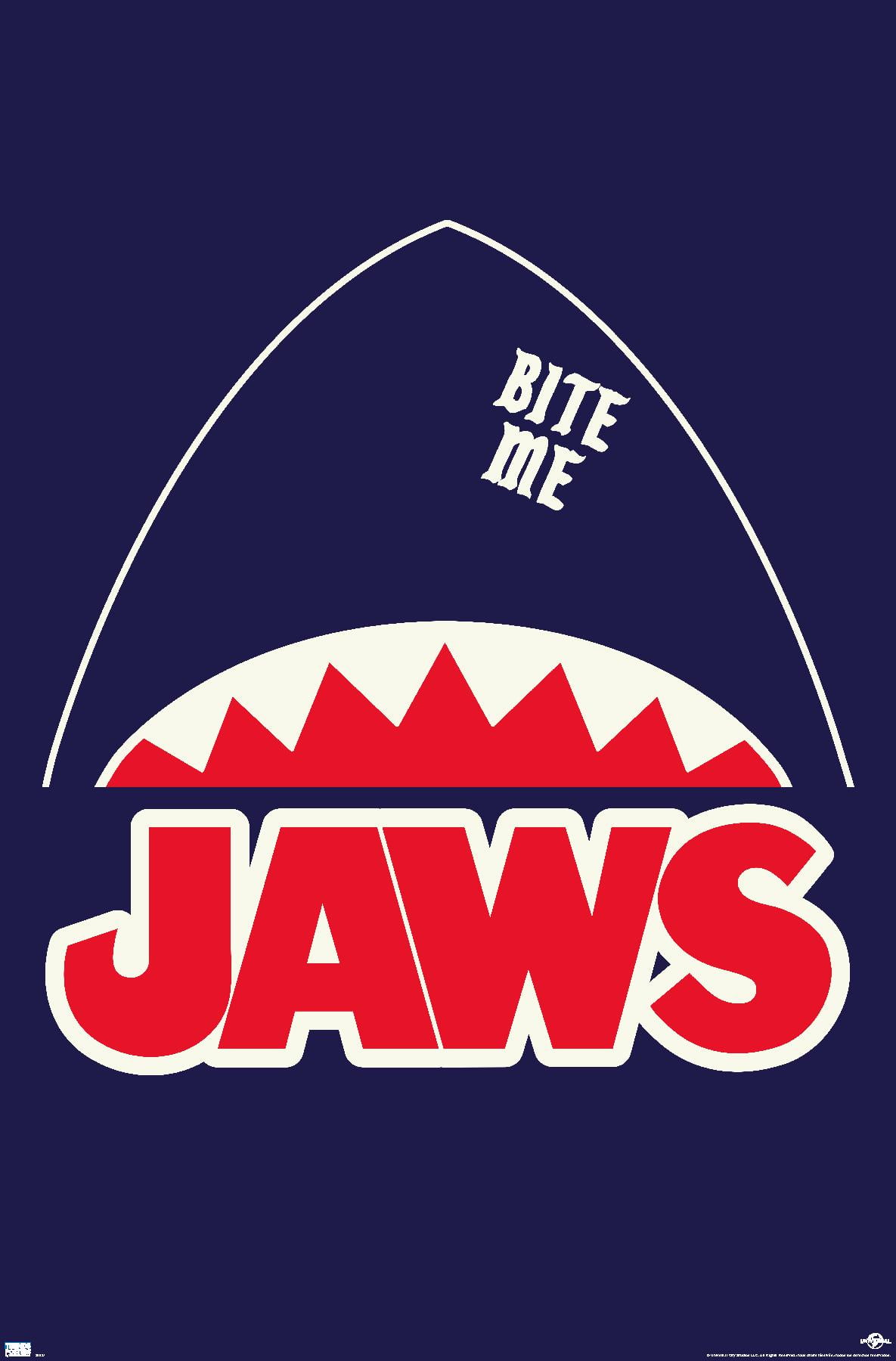 Jaws - Minimalist Logo Wall Poster, 14.725" x 22.375" - Walmart.com