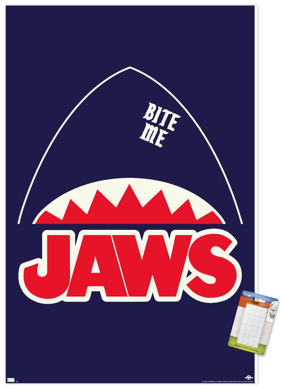 Jaws - Minimalist Logo Wall Poster, 22.375" x 34" - Walmart.com