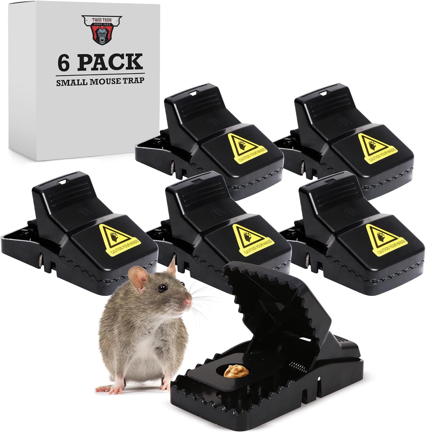 Jaws Mouse Traps - Reusable Sanitary Easy-to-Use Trap for Mice and ...