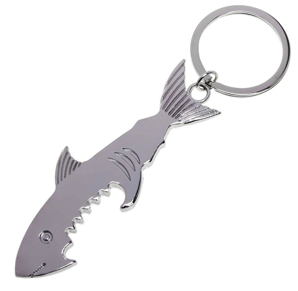 Jaws Movie Shark Bottle Opener Metal Keychain Keyring - Walmart.com