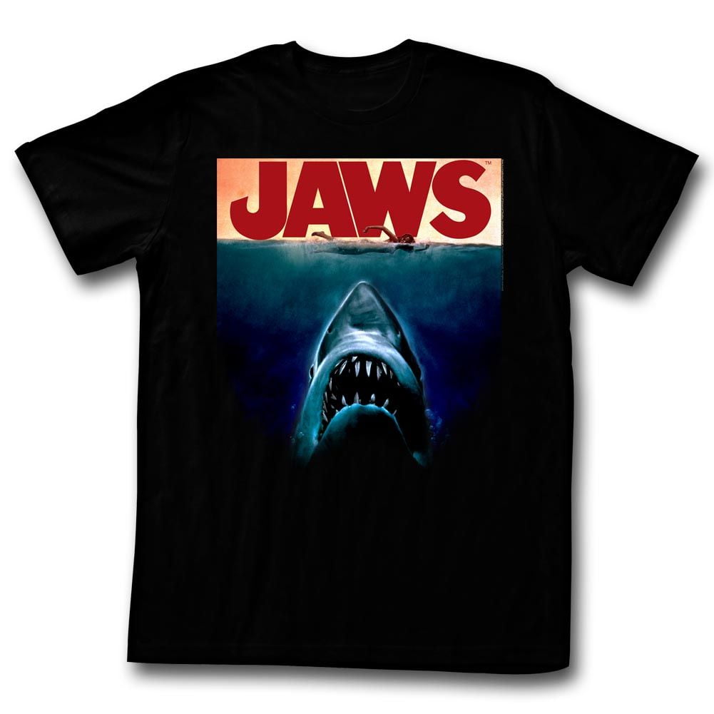 Jaws Poster Again Black Adult T-Shirt Xlt - Walmart.com