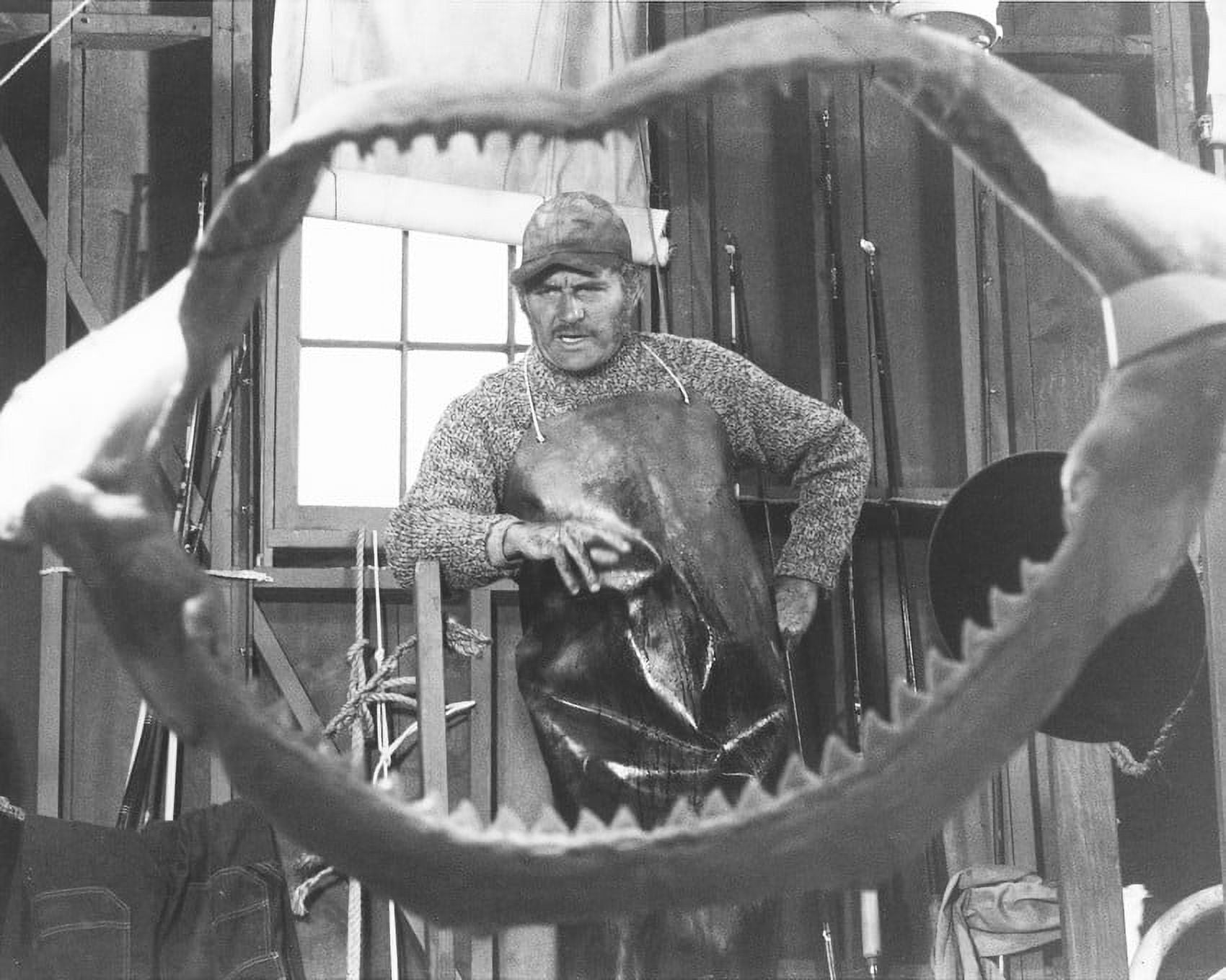 Jaws Robert Shaw Shark Teeth 24x36 Classic Hollywood Poster - Walmart.com