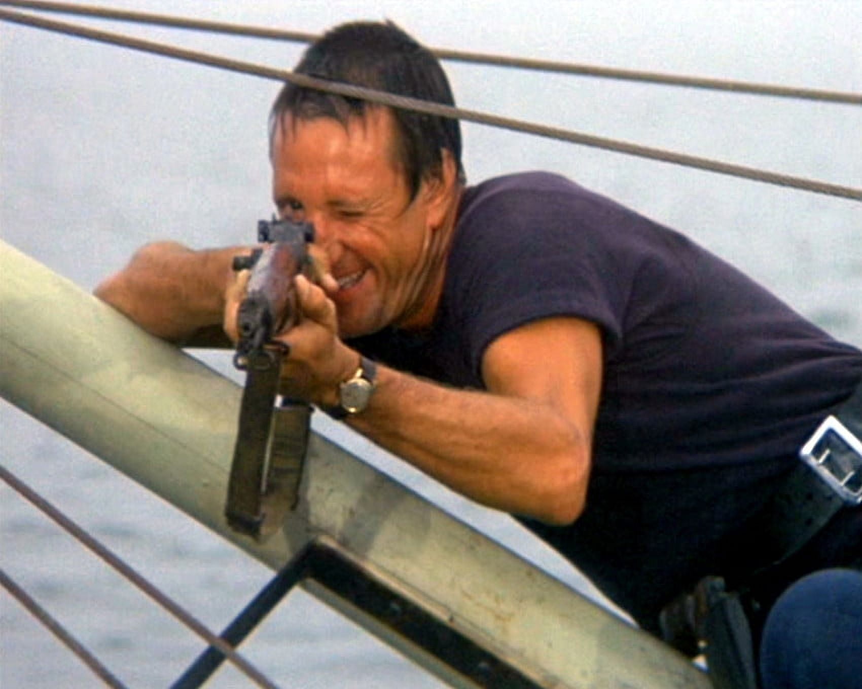 Jaws Roy Scheider Aiming Rifle 24X36 Classic Hollywood Poster - Walmart.com