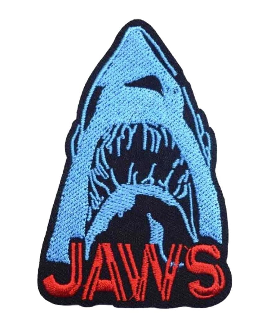 Jaws Shark Logo 3 Inches Tall Embroidered Iron On Patch - Walmart.com