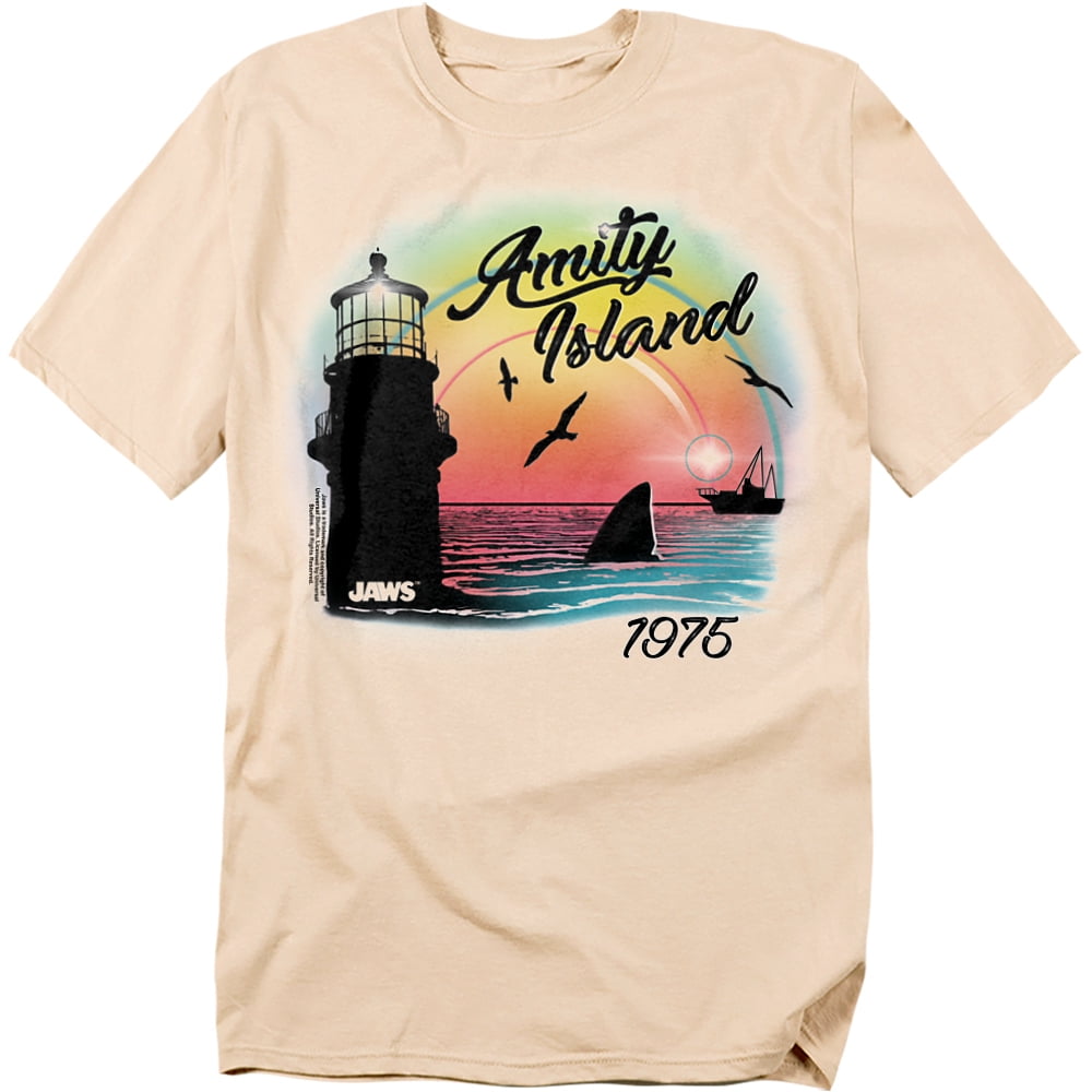 Jaws T-Shirt Amity Island Unisex Graphic Tee For Men & Women - Walmart.com