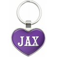 Jax - Names Male Metal Heart Keychain Key Chain Ring, Multiple Colors ...