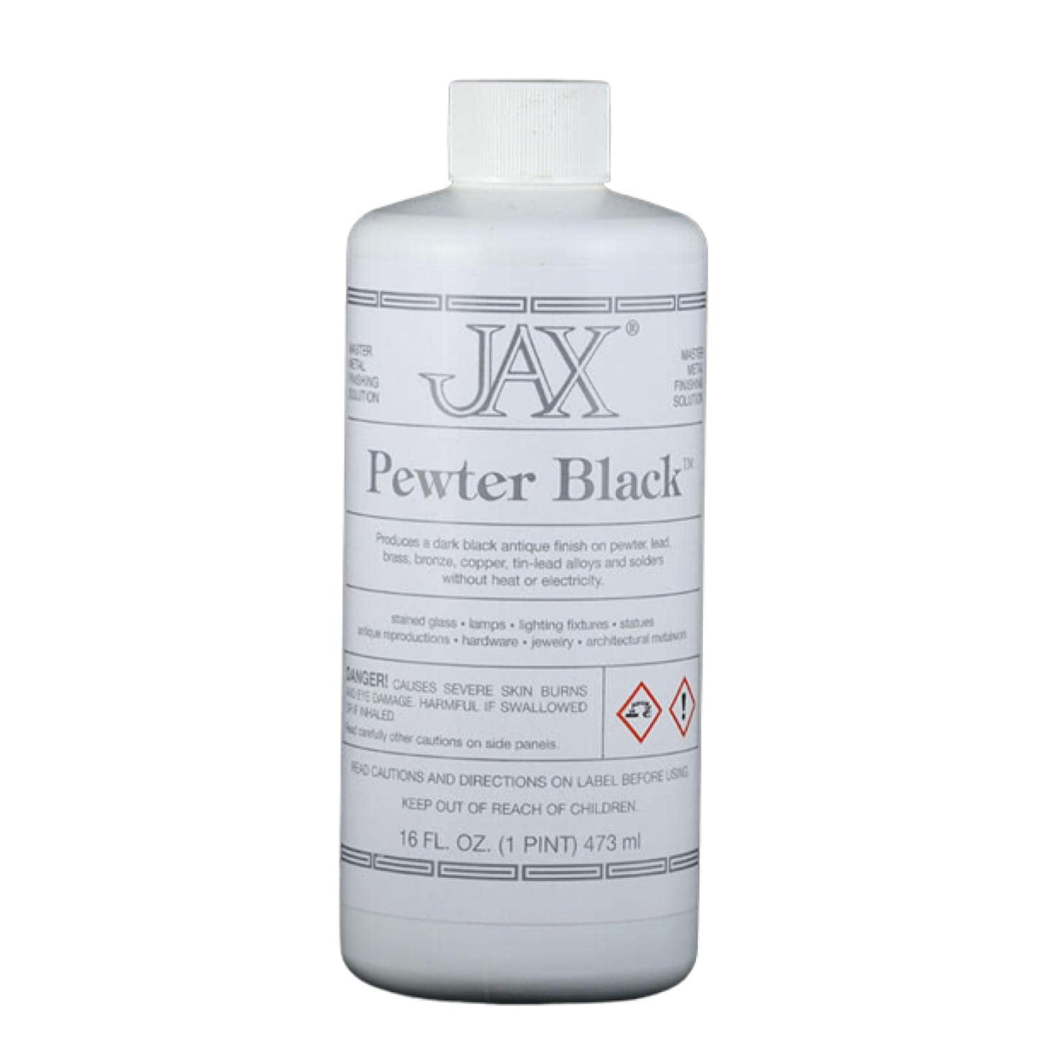 Jax Pewter Black Patina for Zinc, Solder, Lead, Brass, Copper, & More ...