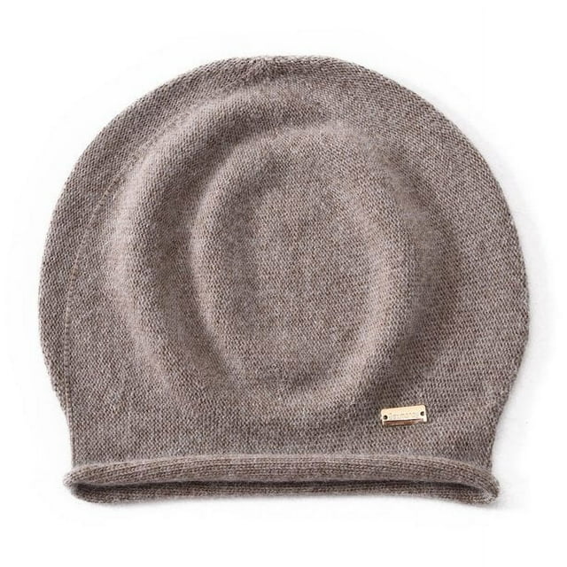 Jaxmonoy Winter Warm Wool Solid Color Knitted Skull Cap Hat Unisex Knit ...