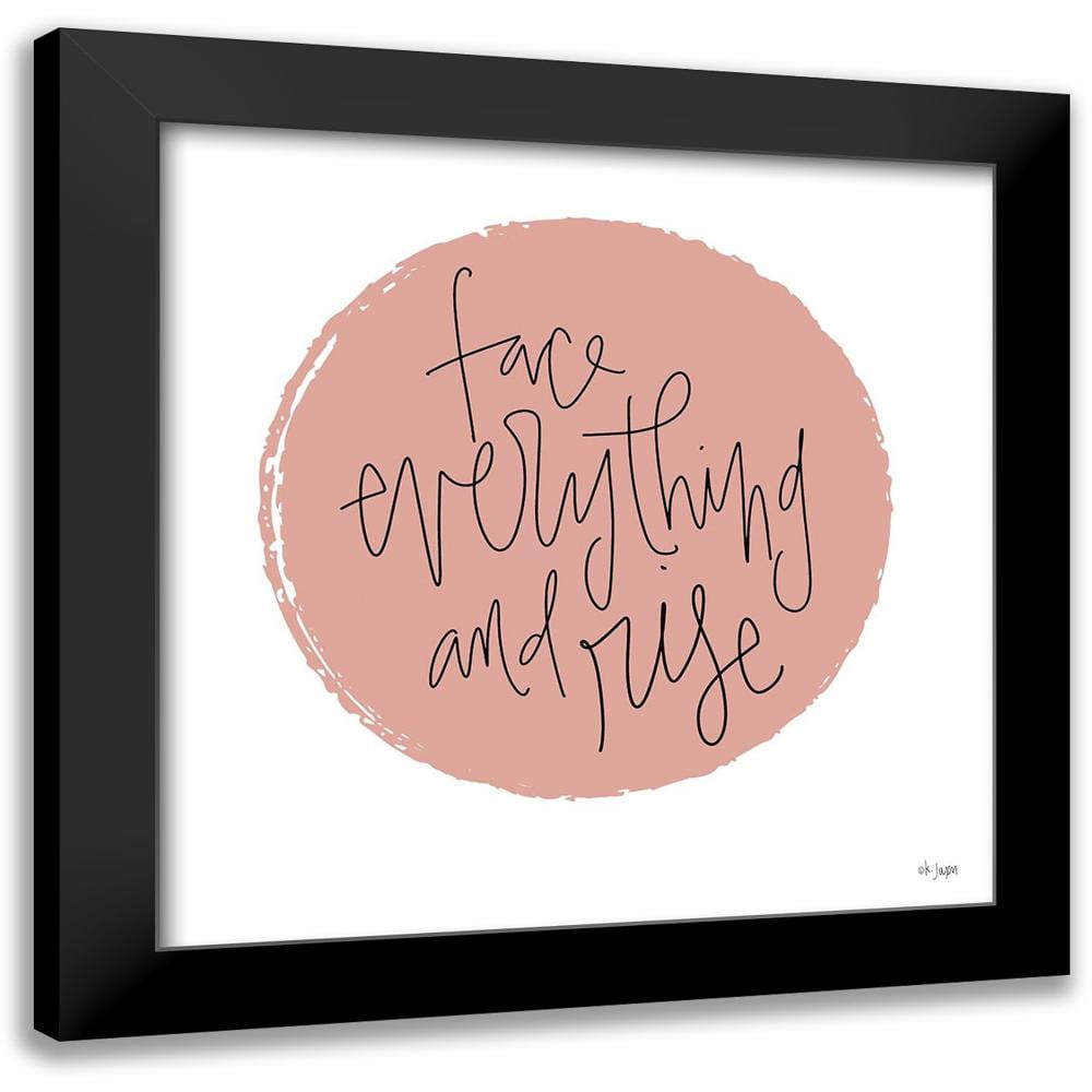 Jaxn Blvd. 12x12 Black Modern Framed Museum Art Print Titled - Face ...