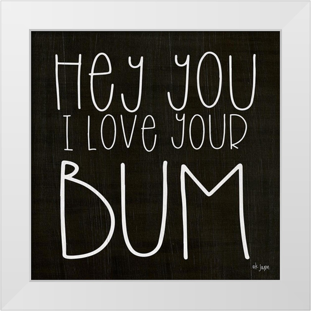 Jaxn Blvd. 12x12 White Modern Wood Framed Museum Art Print Titled - I ...
