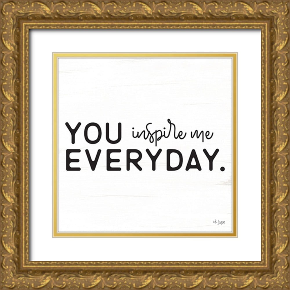 Jaxn Blvd. 15x15 Gold Ornate Wood Framed with Double Matting Museum Art Print Titled - You ...