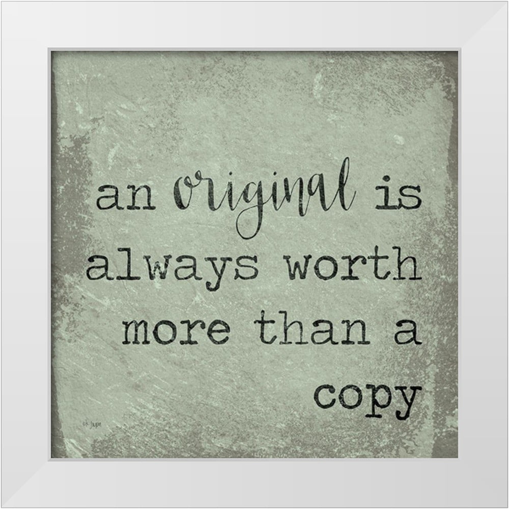 Jaxn Blvd. 15x15 White Modern Wood Framed Museum Art Print Titled - An Original - Walmart.com