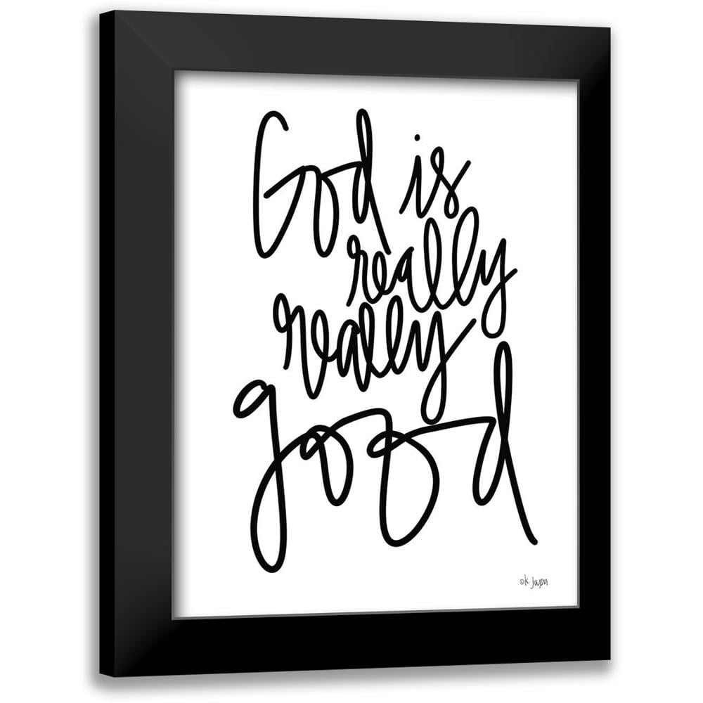 Jaxn Blvd. 15x18 Black Modern Framed Museum Art Print Titled - God is ...