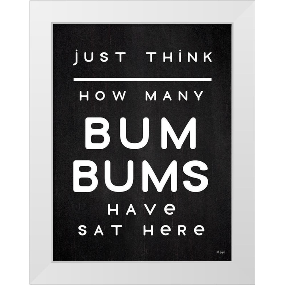 Jaxn Blvd. 15x18 White Modern Wood Framed Museum Art Print Titled - Bum ...