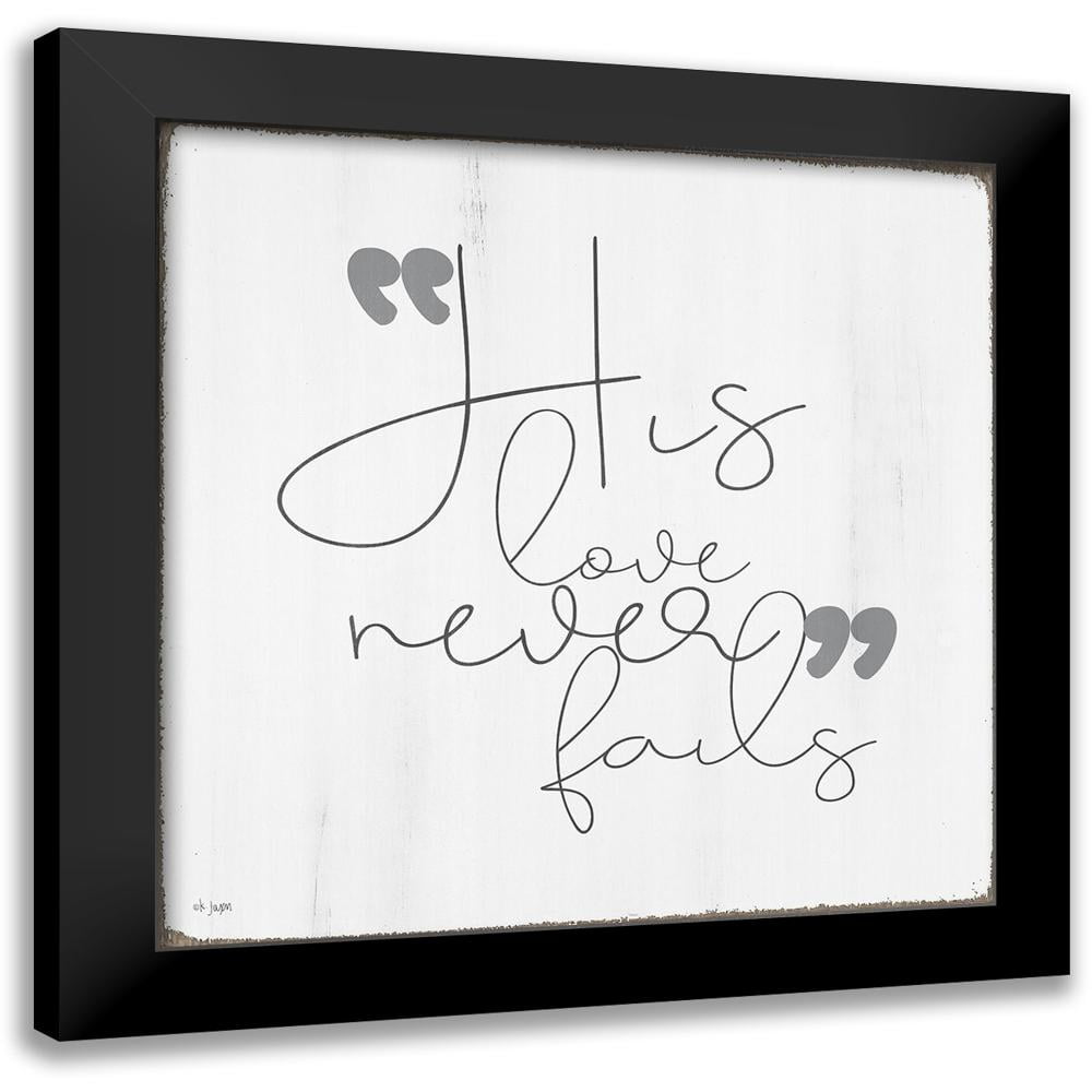 Jaxn Blvd. 20x20 Black Modern Framed Museum Art Print Titled - His Love ...