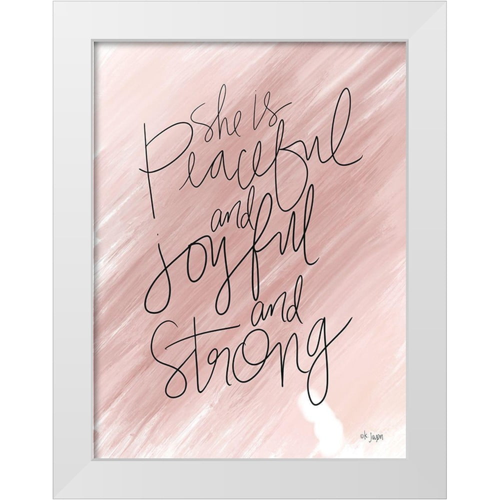 Jaxn Blvd. 25x32 White Modern Wood Framed Museum Art Print Titled - She is Peaceful - Walmart.com