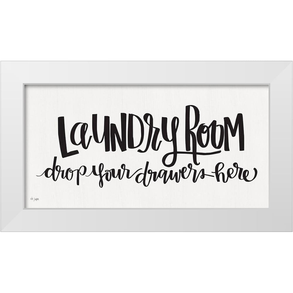 Jaxn Blvd. 32x18 White Modern Wood Framed Museum Art Print Titled ...