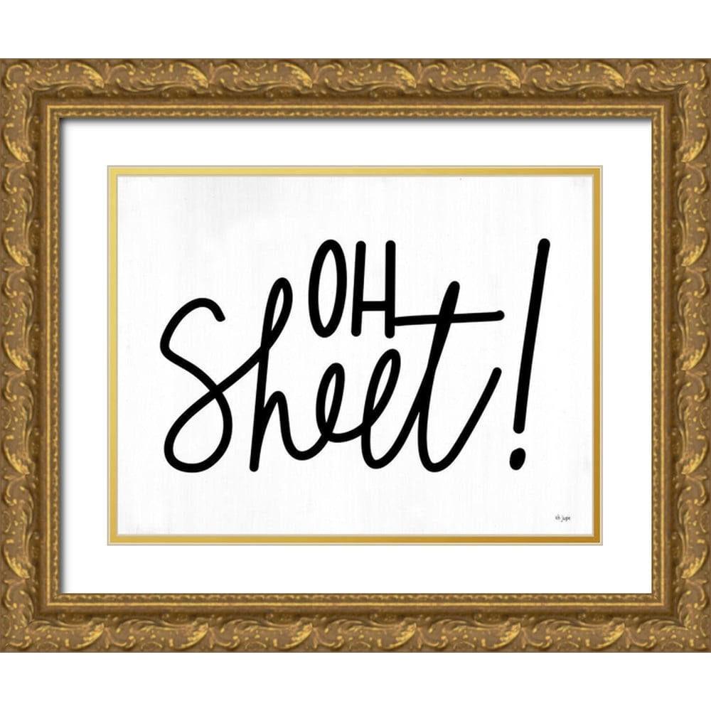 Jaxn Blvd. 32x25 Gold Ornate Wood Framed with Double Matting Museum Art Print Titled - Oh Sheet ...