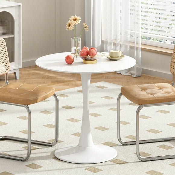 Modern White Round Table