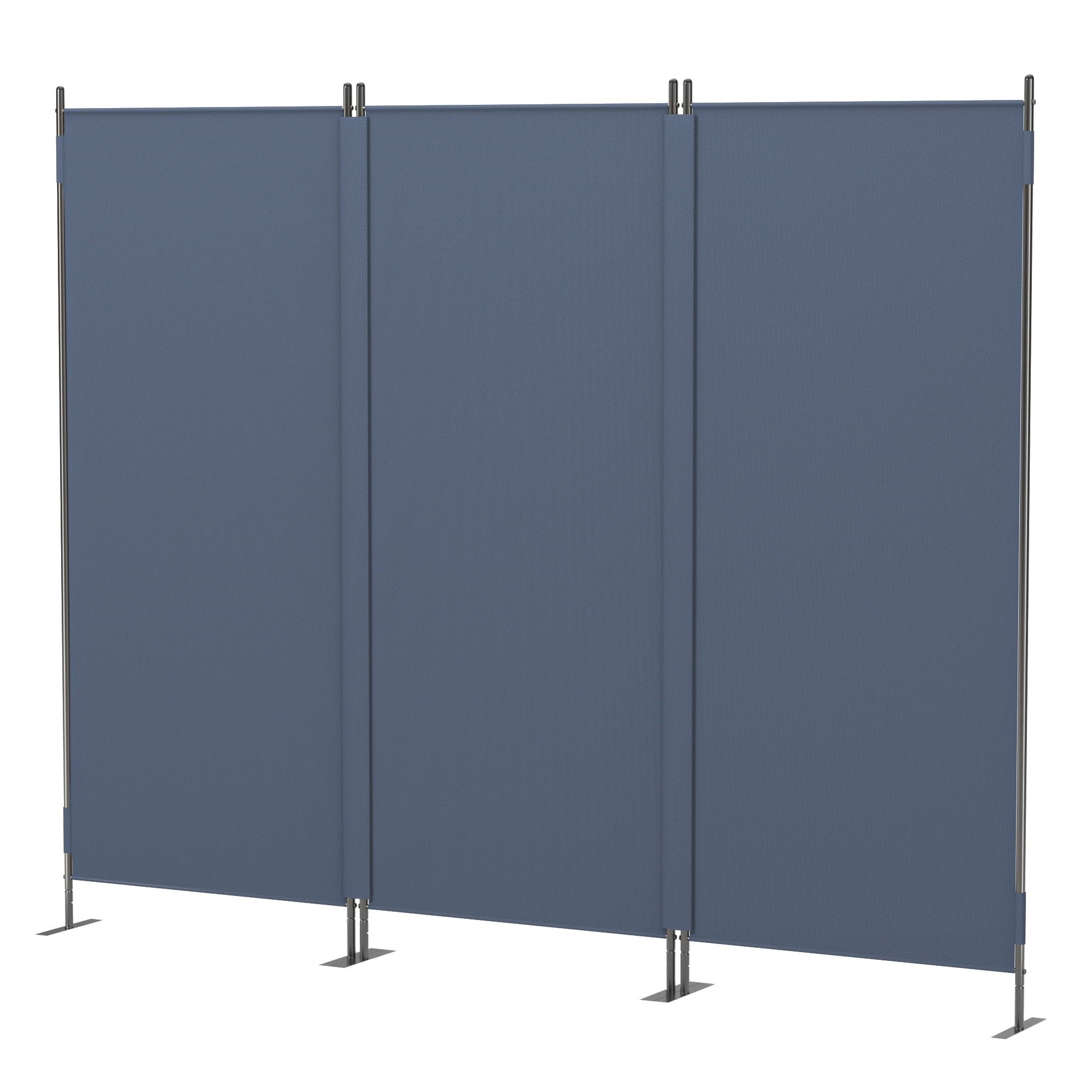 Jaxpety 6 ft Tall Room Divider 3 Panel Folding Privacy Screen Wall ...
