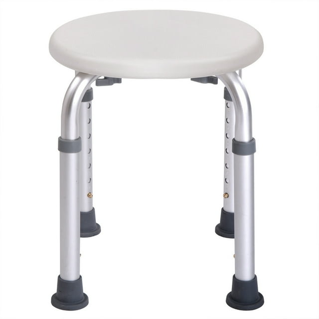 Jaxpety Bath Chair for Heavy Person, Round Shower Stool with Adjustable ...