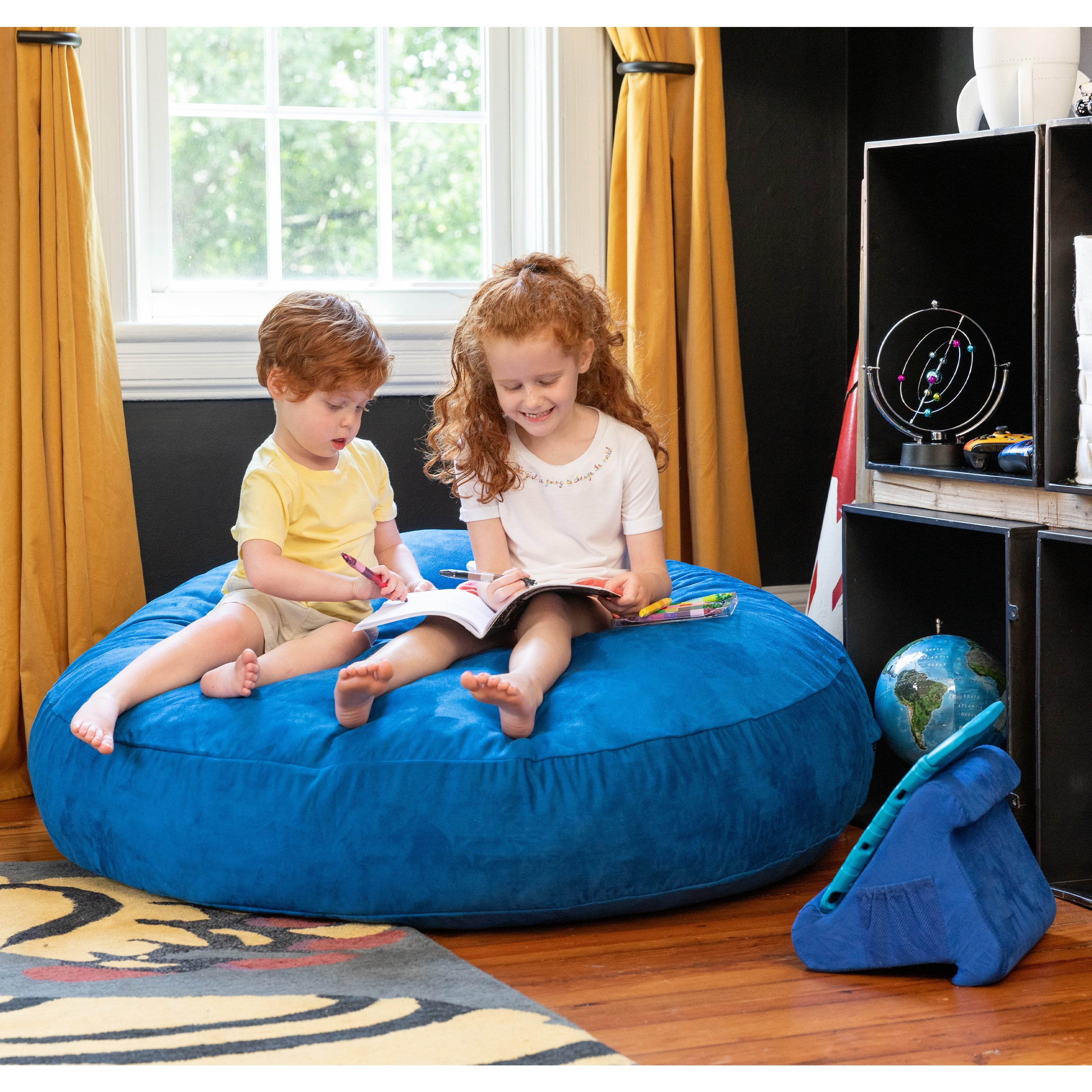 Jaxx 4 Ft Cocoon Kids Bean Bag Chair And Crash Pad Blueberry Walmart jaxx-4-ft-cocoon-kids-bean-bag-chair-and-crash-pad-blueberry-walmart
