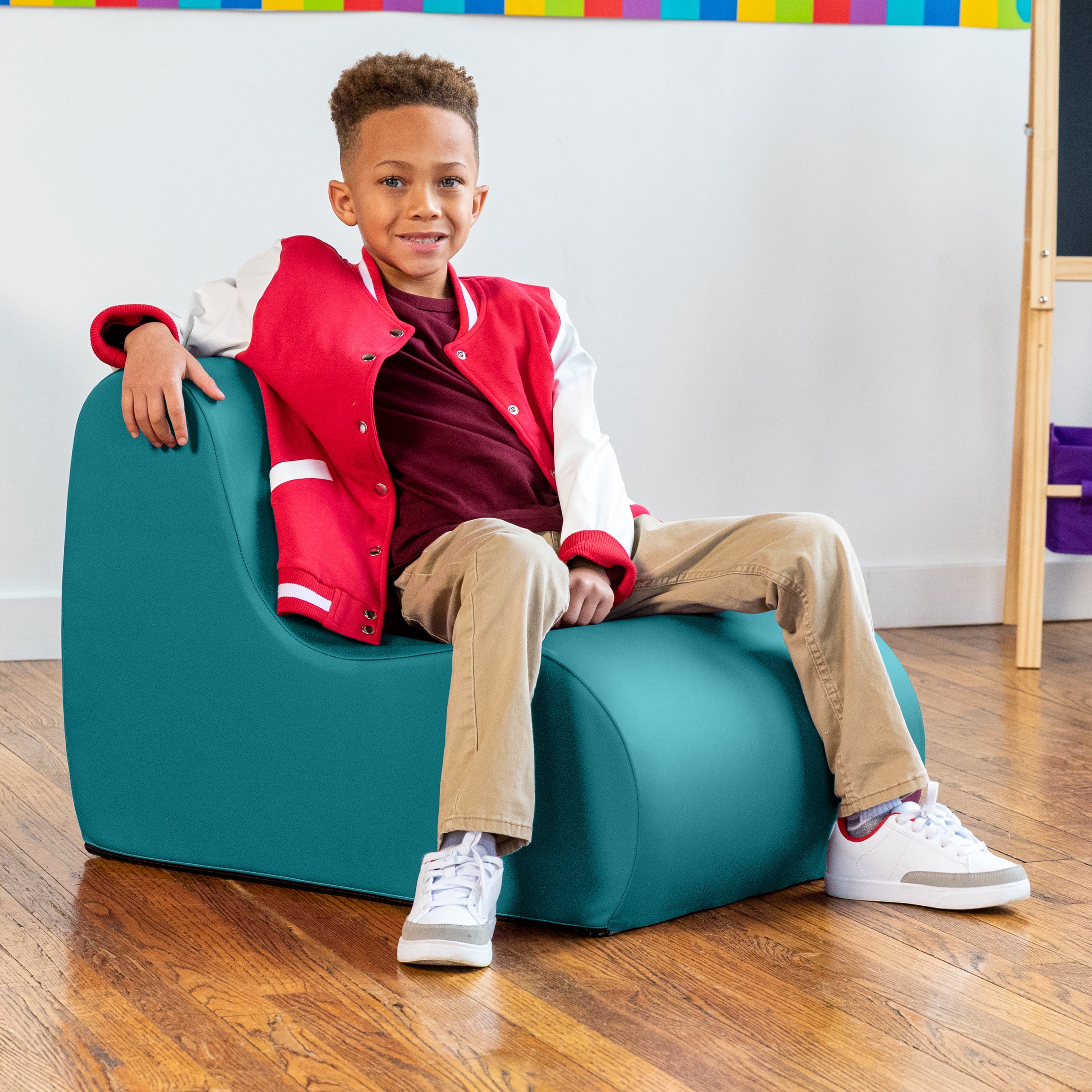 Jaxx Midtown Small Classroom Soft Foam Chair - Premium Vinyl Cover ...