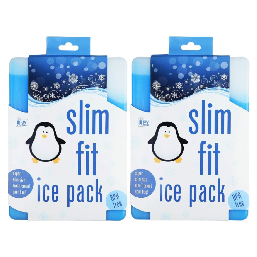 Jay Bags Ice Pak Pack Super Slim Fit for Coolers Lunch Bags Reusable ...