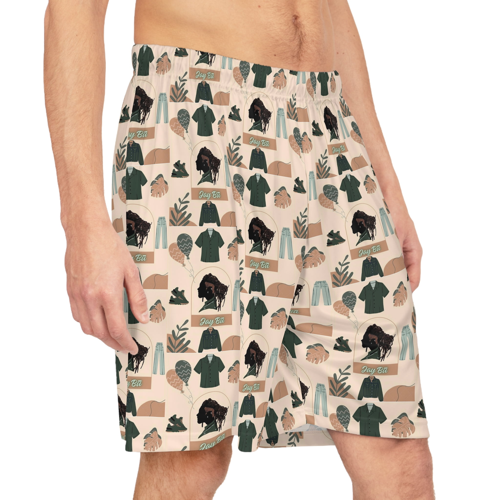 Jay Bu Couture Basketball Shorts (AOP) - Walmart.com