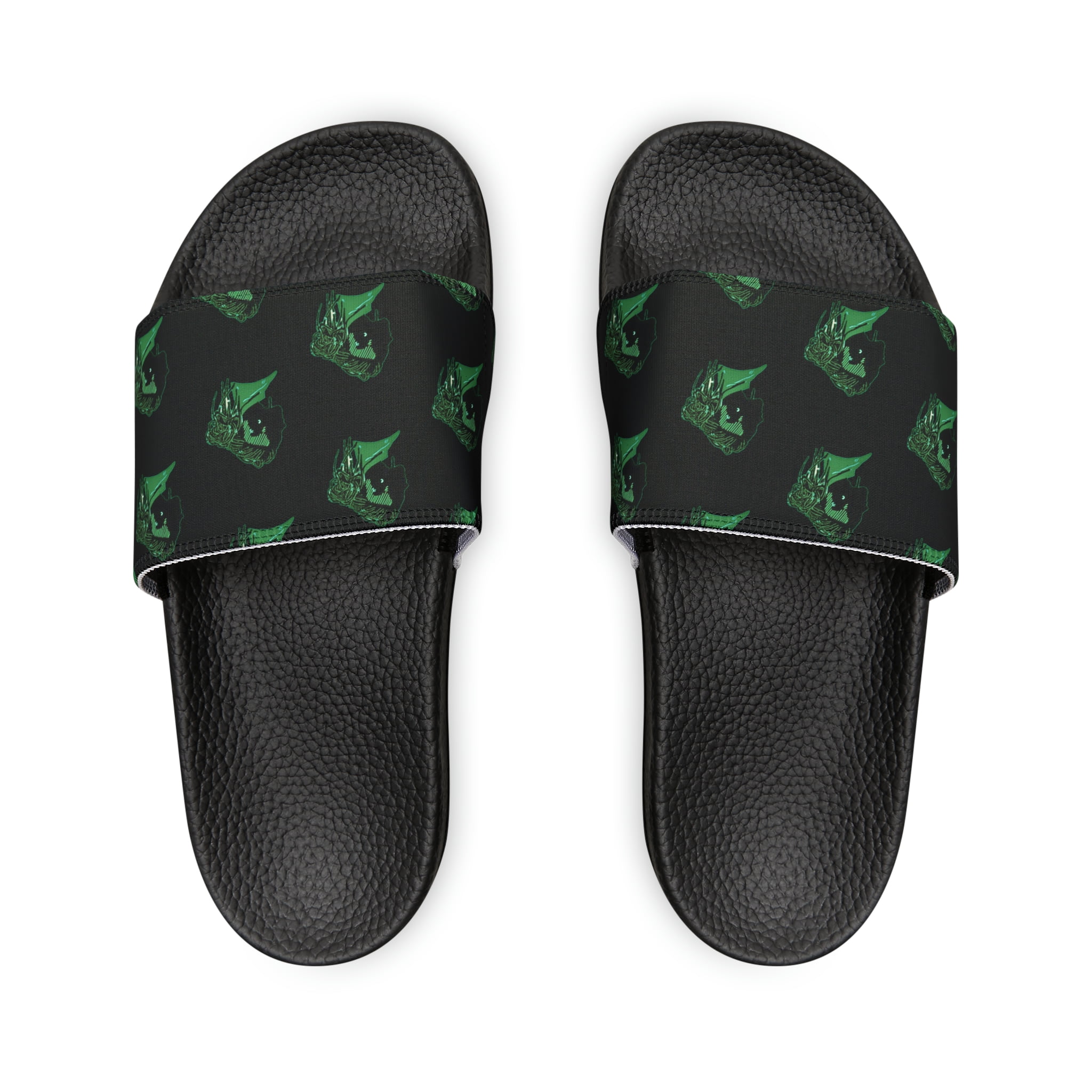 Jay Bu Couture Men's PU Slide Sandals (Black) - Walmart.com