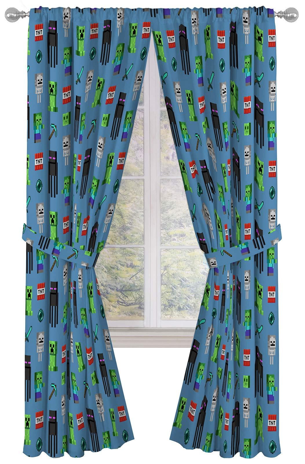 "Minecraft Monster Hunters 84"" Drapes - Bedroom Decor, Bedding with 2 ...