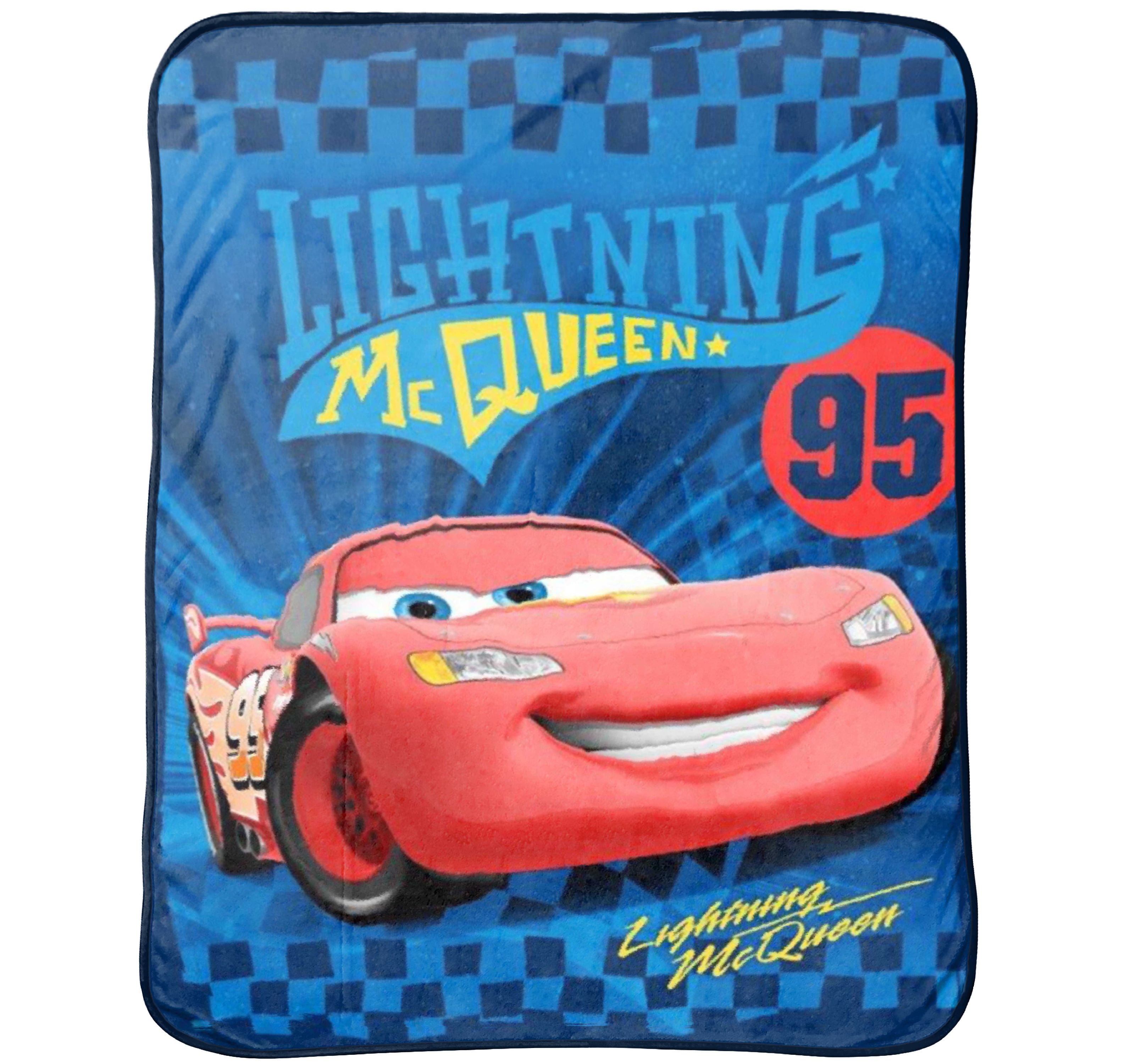 Disney Pixar Cars Lightning McQueen Kids Ultimate Speed Plush Throw ...
