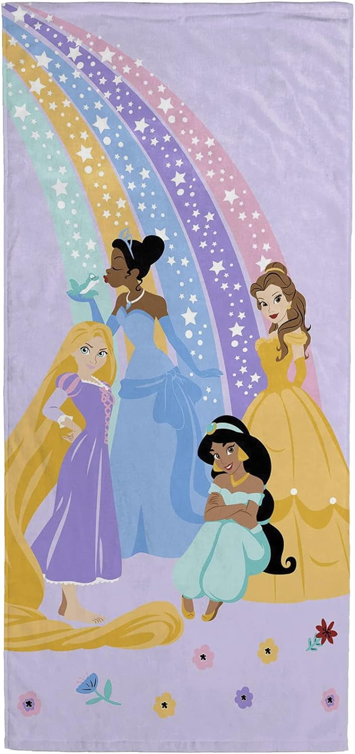 Jay Franco Disney Princess Rainbow Bath/Pool/Beach Towel - Super Soft ...