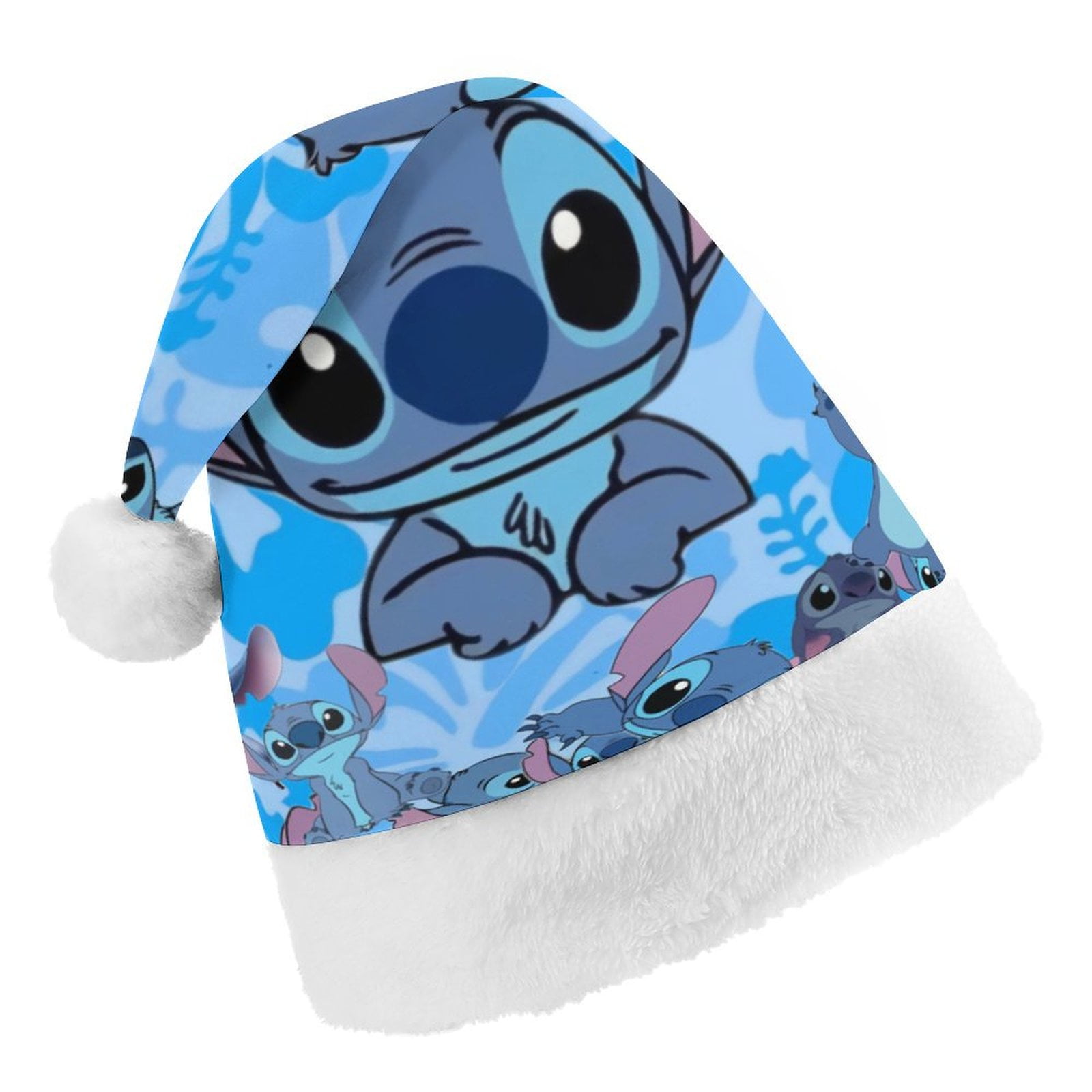 Jay Franco Lilo And Stitch Santa Hat for Adults,Christmas Hat,Xmas Hat ...