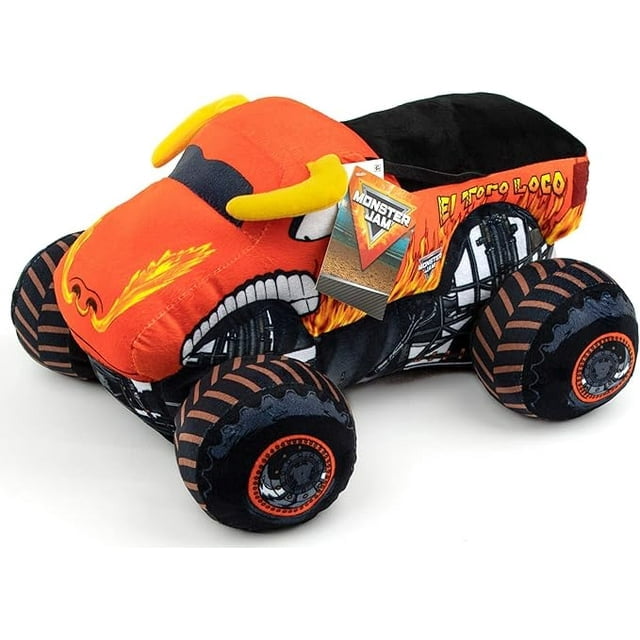 Jay Franco Monster Jam Plush Stuffed El Toro Loco Pillow Buddy - Super ...