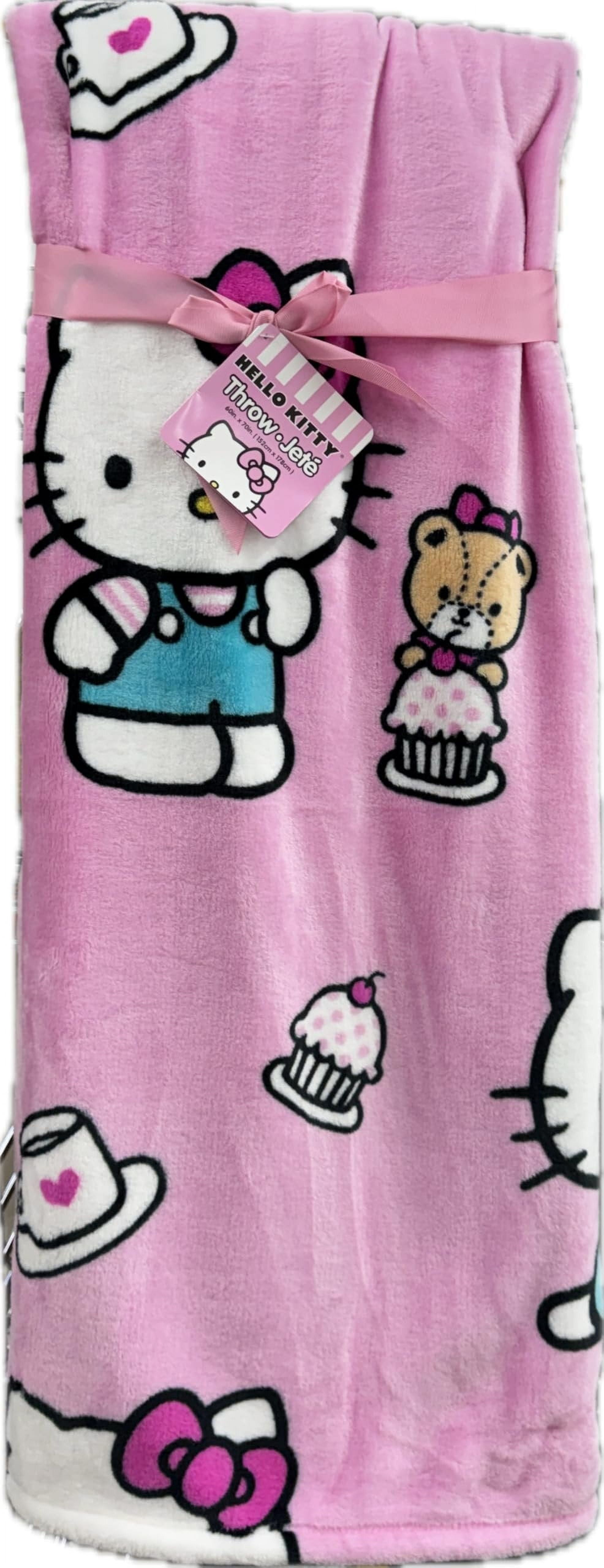 Jay Franco & Sons, Inc. Hello Kitty Blankets and Throws Pink - Cupcakes ...