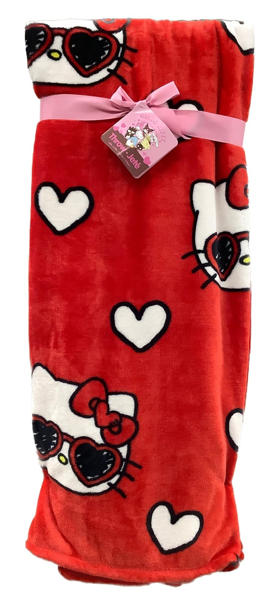 Jay Franco & Sons, Inc. Hello Kitty Blankets and Throws Red - Heart ...