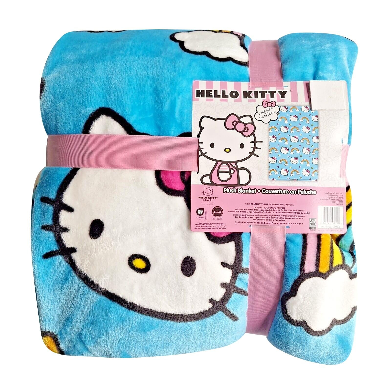 Jay Franco & Sons, Inc. Hello Kitty Blankets and Throws White - Hello ...