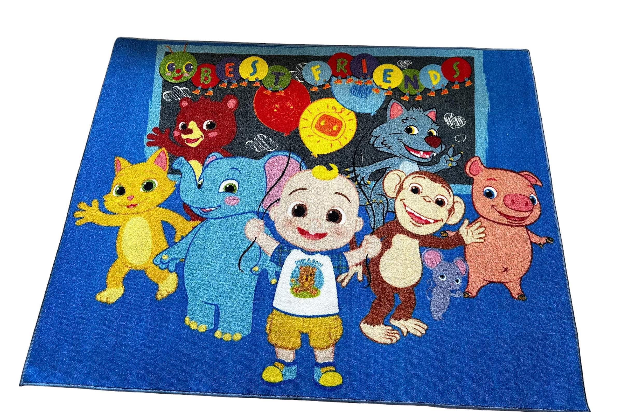 "Jay Franco & Sons Cocomelon Toddler Bedroom Carpet, 52"" x 68"" Non ...