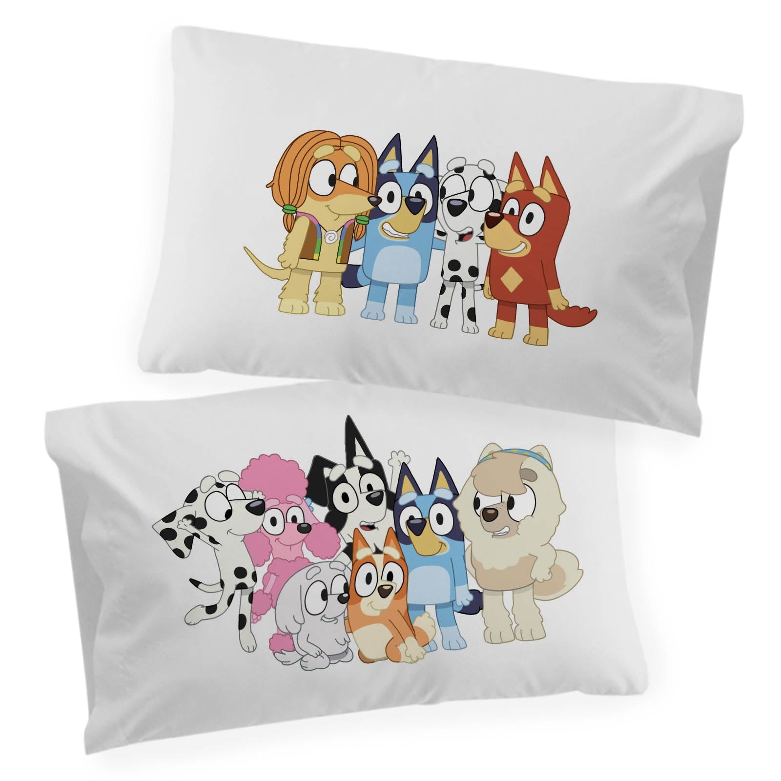 Sunny Side Up Reversible Bluey 2 Pack Pillowcase Set with Soft ...