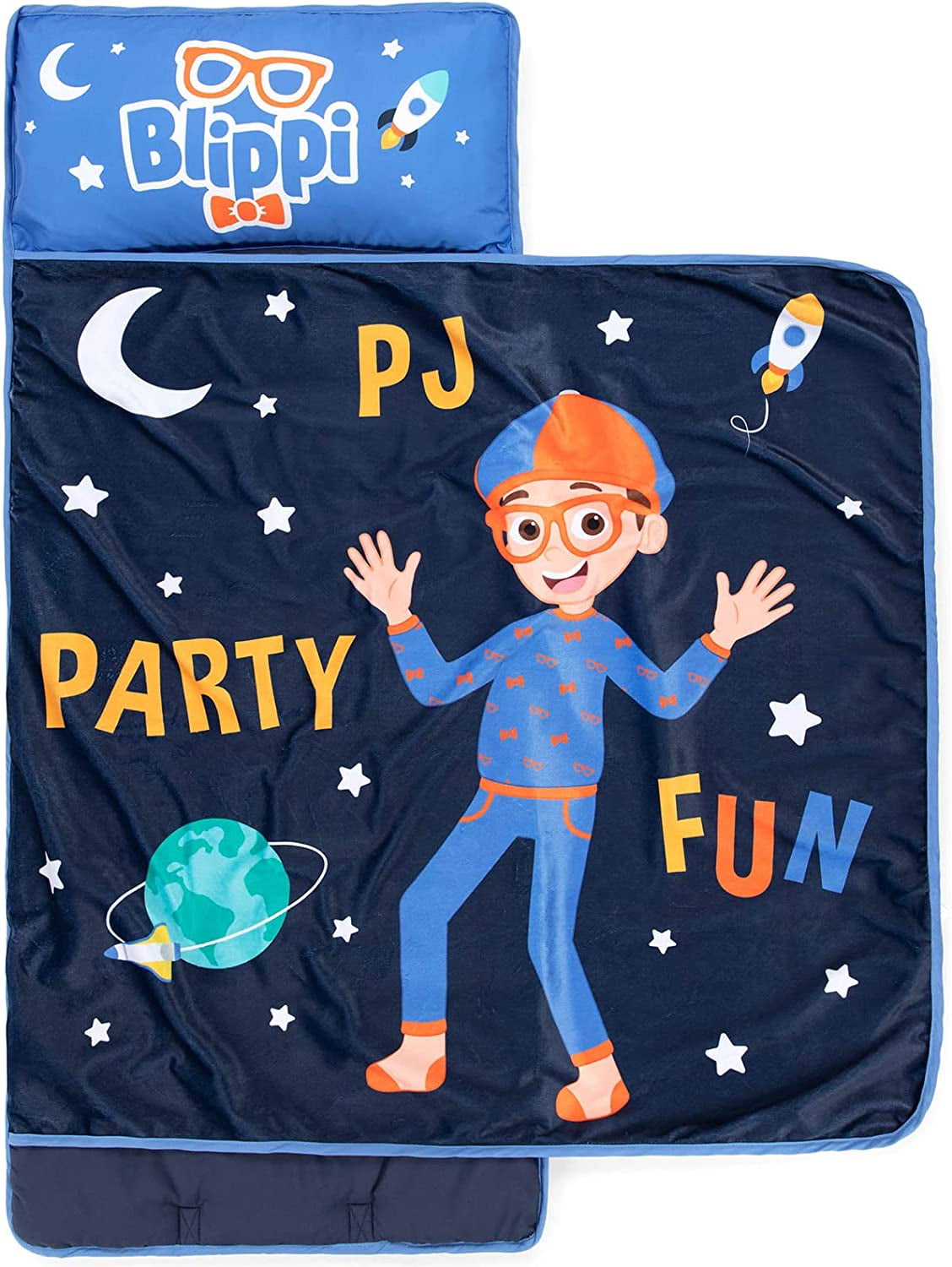 Moonbug Blippi PJ Party Fun Nap Mat, Toddler Size, Microfiber - Walmart.com