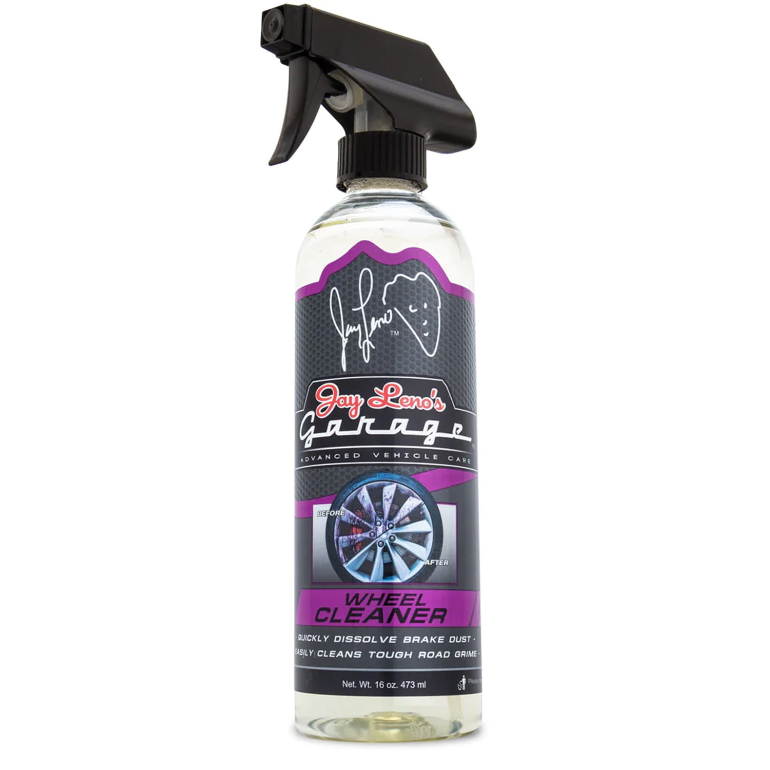 Jay Leno's Garage Wheel Cleaner (16 oz) - Easily Cleans Car Wheels ...